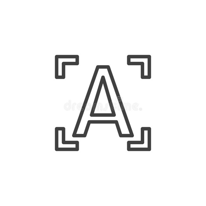 Camera auto mode line icon stock vector. Illustration of simple - 259150718