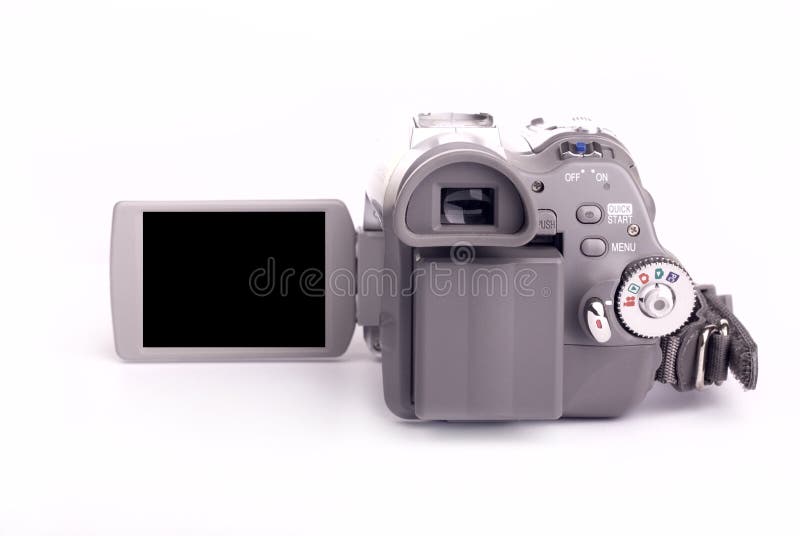 Camera back stock image. Image of look, white, record - 13873645