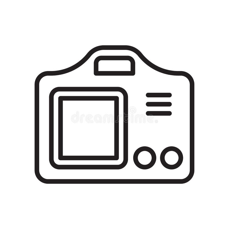 Camera Back Icon Vector Isolated on White Background, Camera Back Sign ...