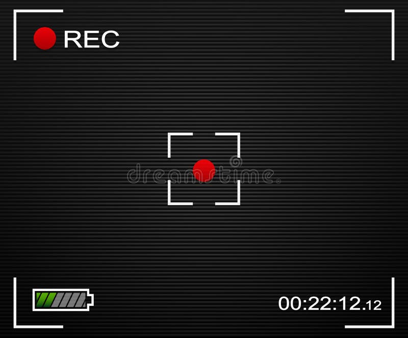 Camera Background. Camera Background and UI Elements Stock Vector ...