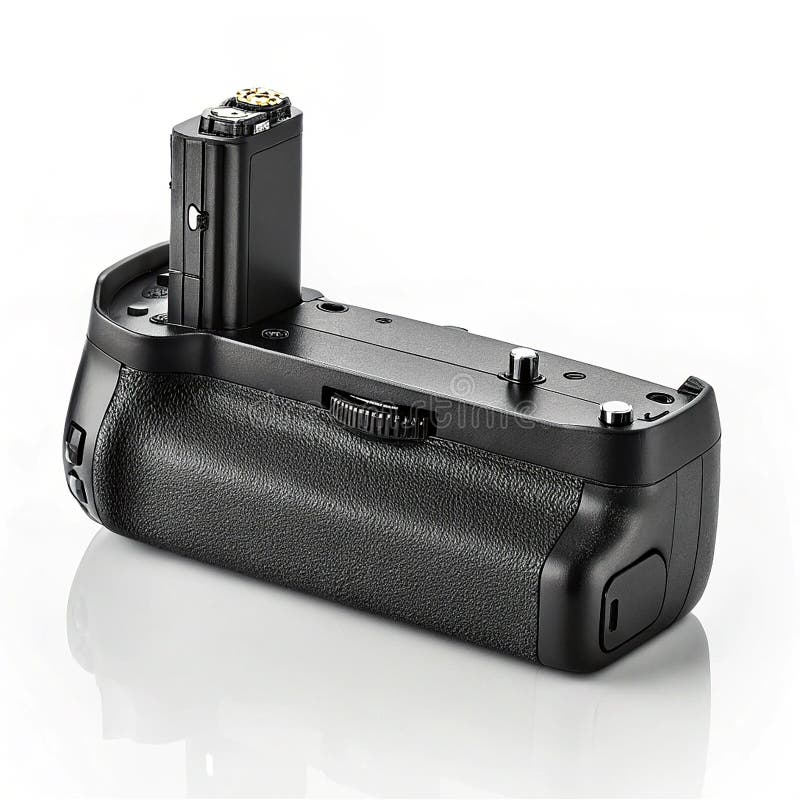 Camera Battery Grip for Extended Shooting Stock Illustration ...