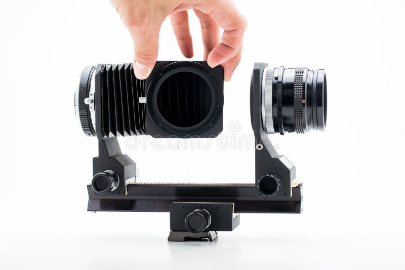 Bellow on a Camera for Macro Photography Stock Image - Image of closeup ...