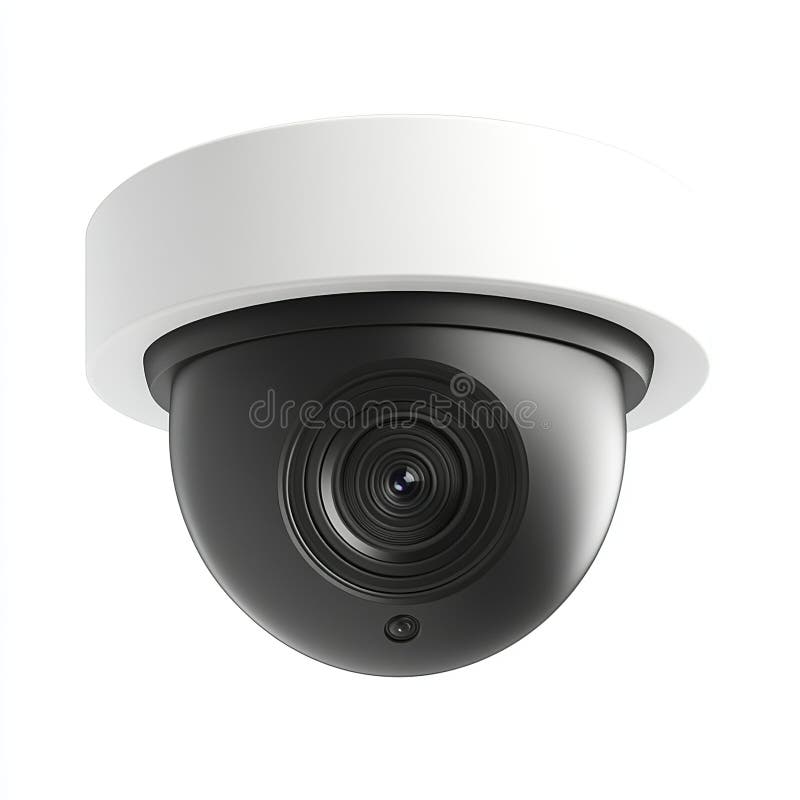 A Camera with a Black Lens and a White Frame Stock Illustration ...