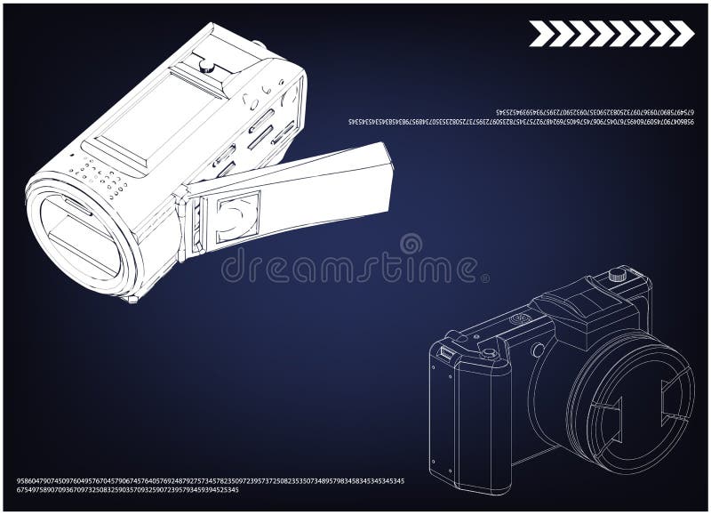 Camera Technical Drawing Stock Illustrations – 454 Camera Technical ...