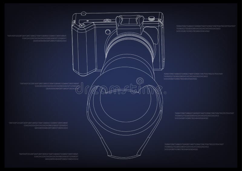 Camera Technical Drawing Stock Illustrations – 450 Camera Technical ...