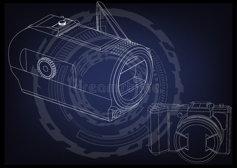 Camera Technical Drawing Stock Illustrations – 454 Camera Technical ...