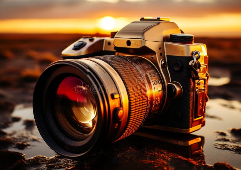 Camera with Blur Background, Photography Concept Image, the World ...