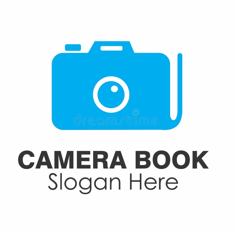 Camera Book Logo Design Concept Stock Illustration - Illustration of ...