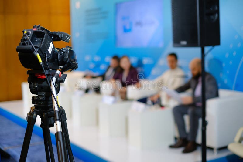 Camera is Broadcasting Live Event Stock Photo - Image of live ...