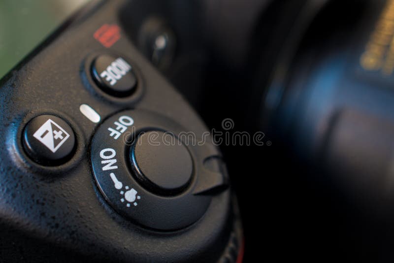 Av Dial Mode on Dslr Camera with Fingers on the Dial Stock Image ...
