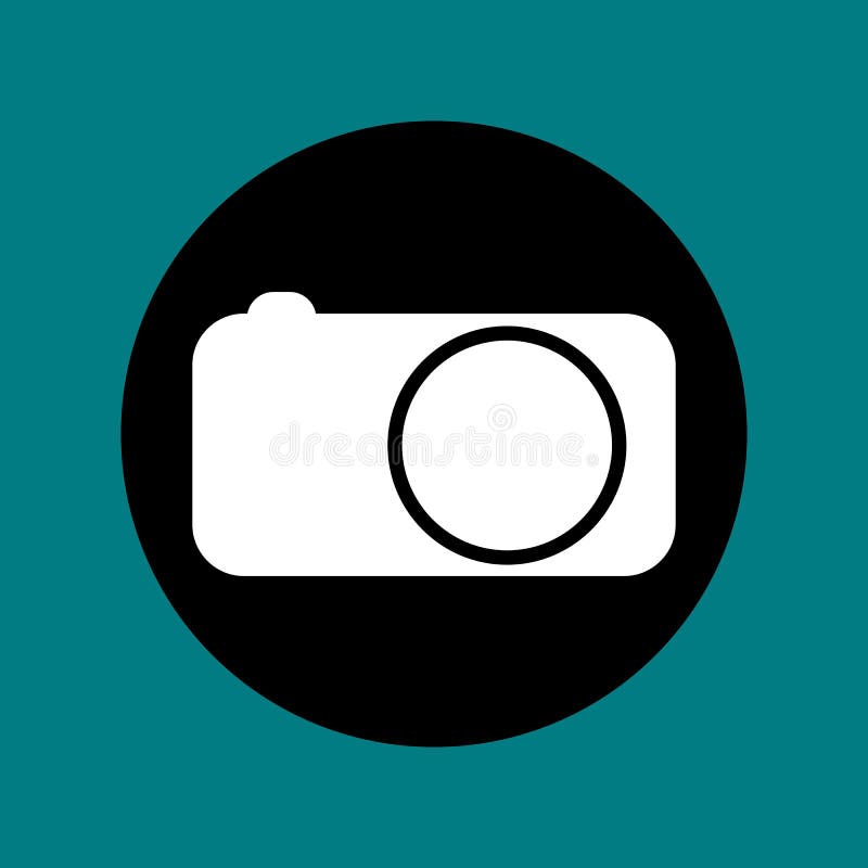 Camera Button Isolated. 3d Illustration Stock Illustration ...
