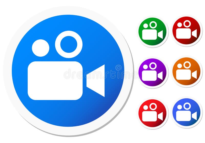 Camera buttons or icons stock vector. Illustration of camera - 44455303