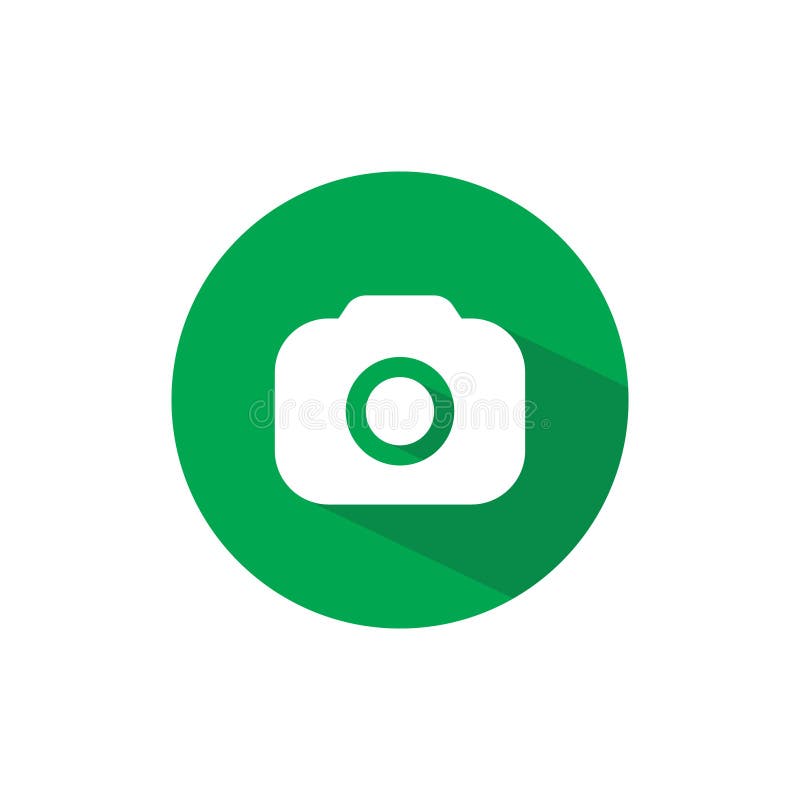 Camera, Capture Button Icon Vector in Flat Style Stock Vector ...