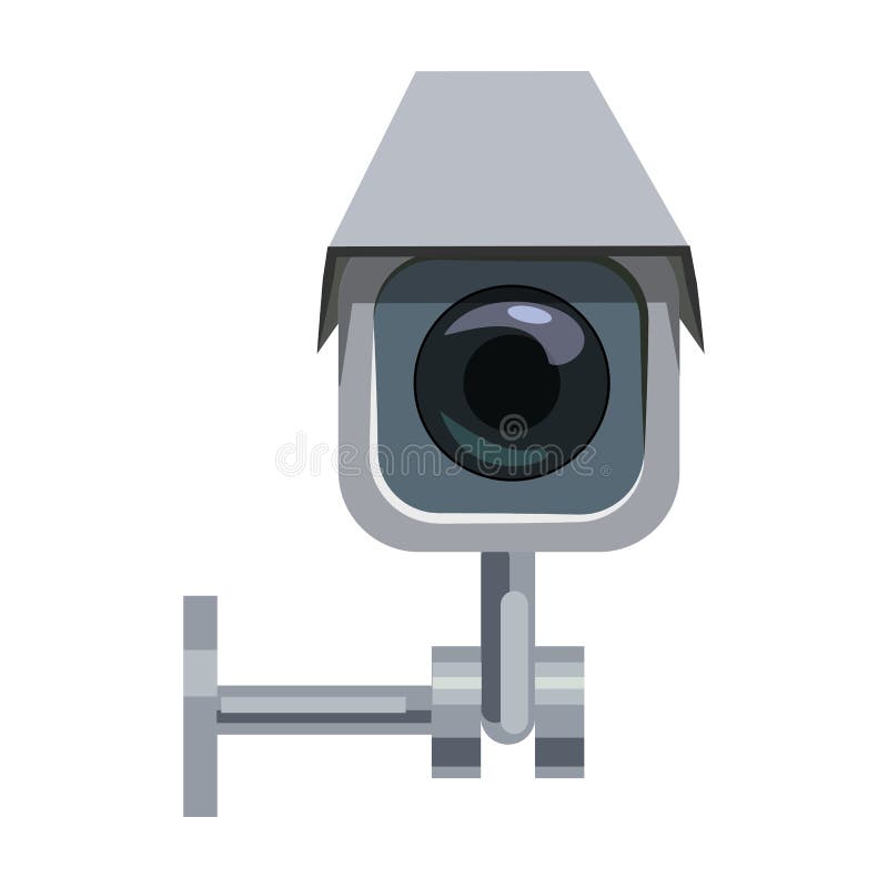 Camera Cctv Vector Icon.Cartoon Vector Icon Isolated on White ...