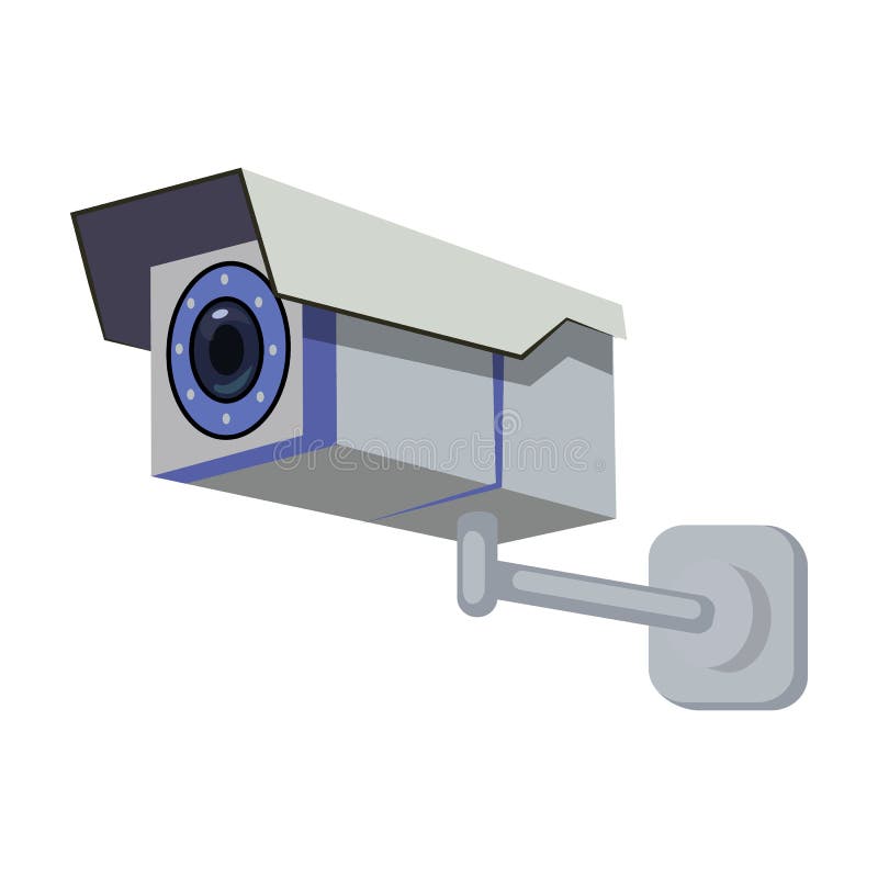 Camera Cctv Vector Icon.Cartoon Vector Icon Isolated on White ...