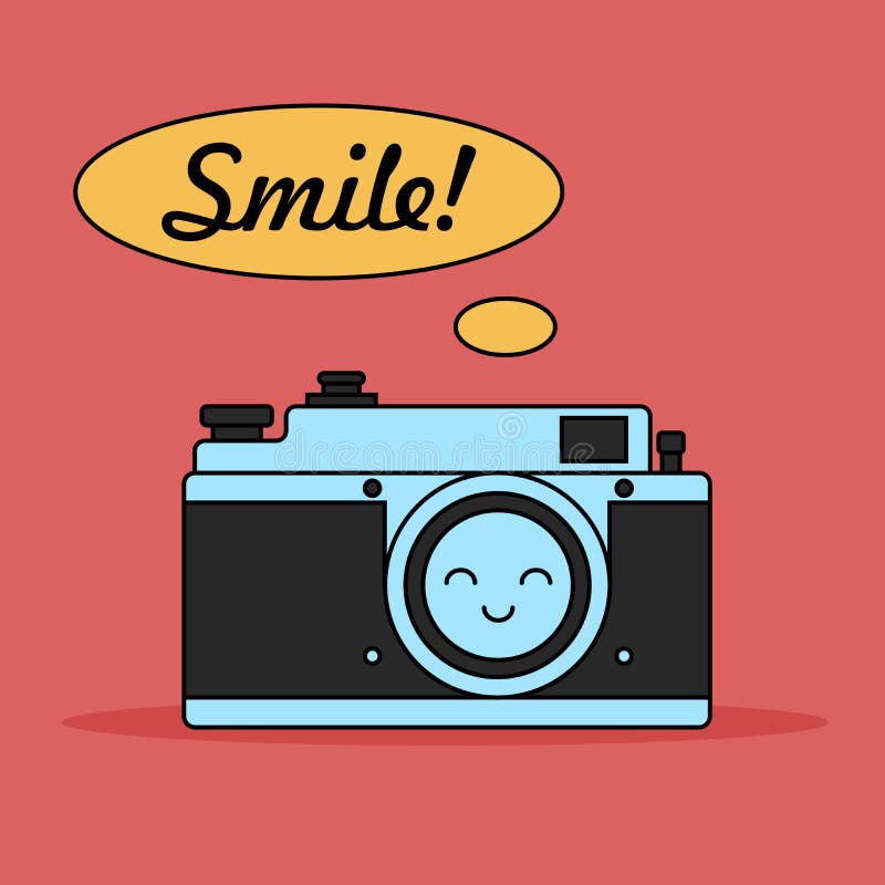 Camera Character. Vector Illustration. for Web, Card, Stickers Stock ...