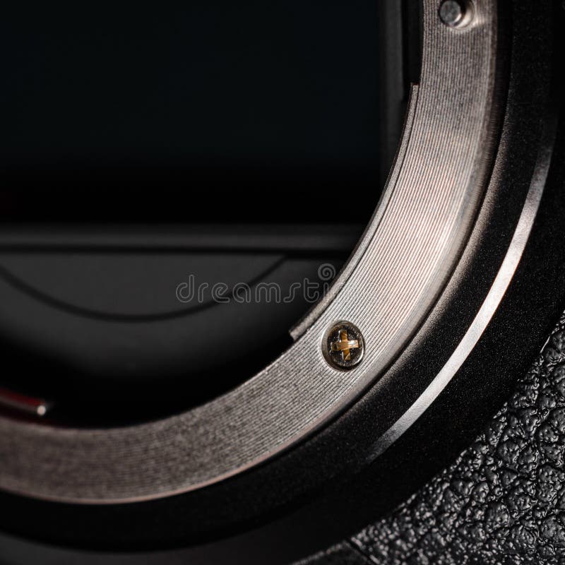 Camera Close Up, Closeup Bayonet, New Series of Cameras Stock Photo ...