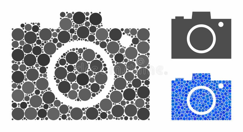 Camera Composition Icon of Circle Dots Stock Vector - Illustration of ...
