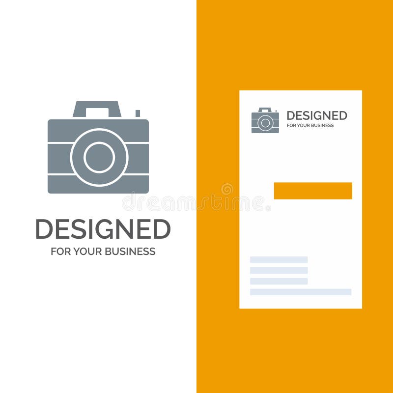 Camera, Computer, Digital, Technology Grey Logo Design and Business ...