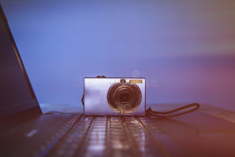 Camera stock image. Image of modern, desk, digital, creative - 185605451