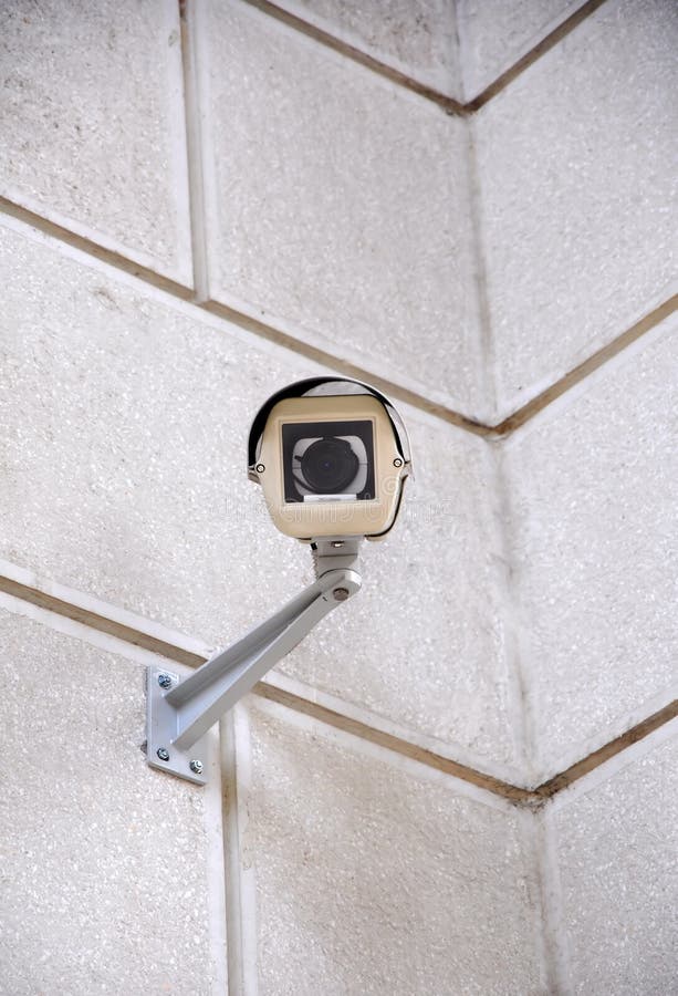 Camera in a cone stock photo. Image of protect, record - 24616750