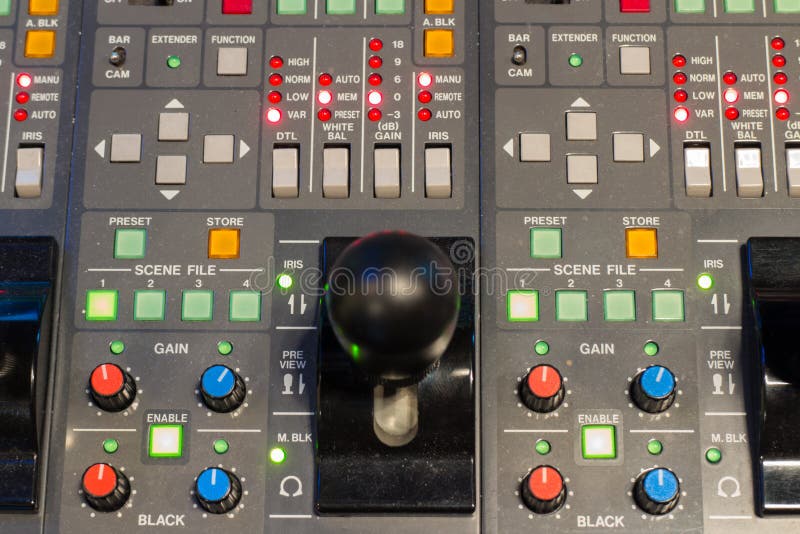 Camera control panel stock image. Image of mixer, editing - 50088707