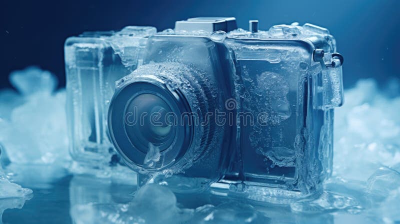 A Camera is Covered in Ice and Snow Stock Image - Image of color, xmas ...
