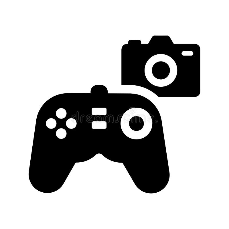 Camera, Creative, Game Icon. Black Vector Graphics Stock Illustration ...