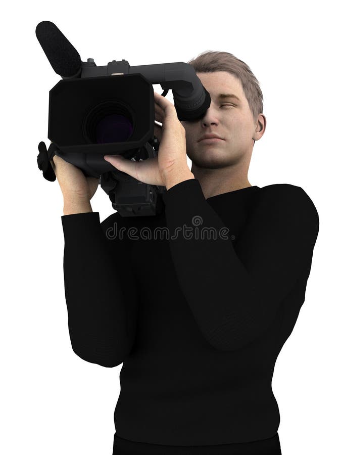 Camera crew stock illustration. Illustration of staff - 19360247