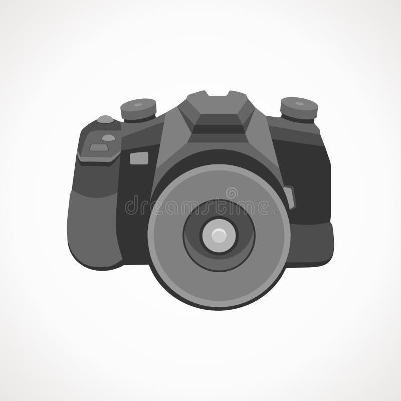 Camera 2D stock vector. Illustration of push, technology - 46317324