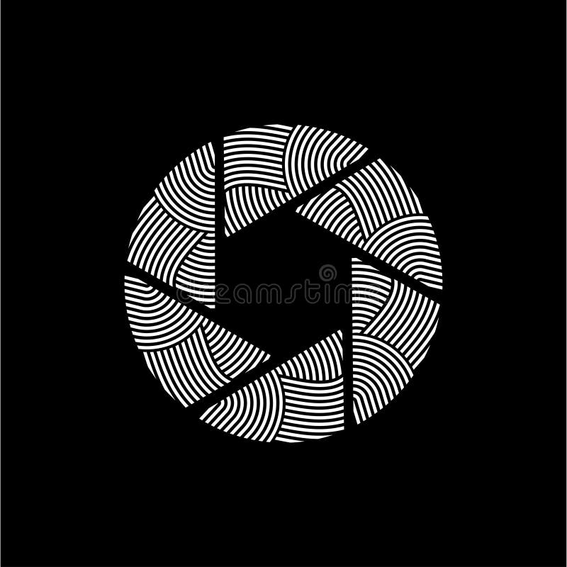 Camera Diaphragm Lens Vector Logo Design Stock Illustration ...