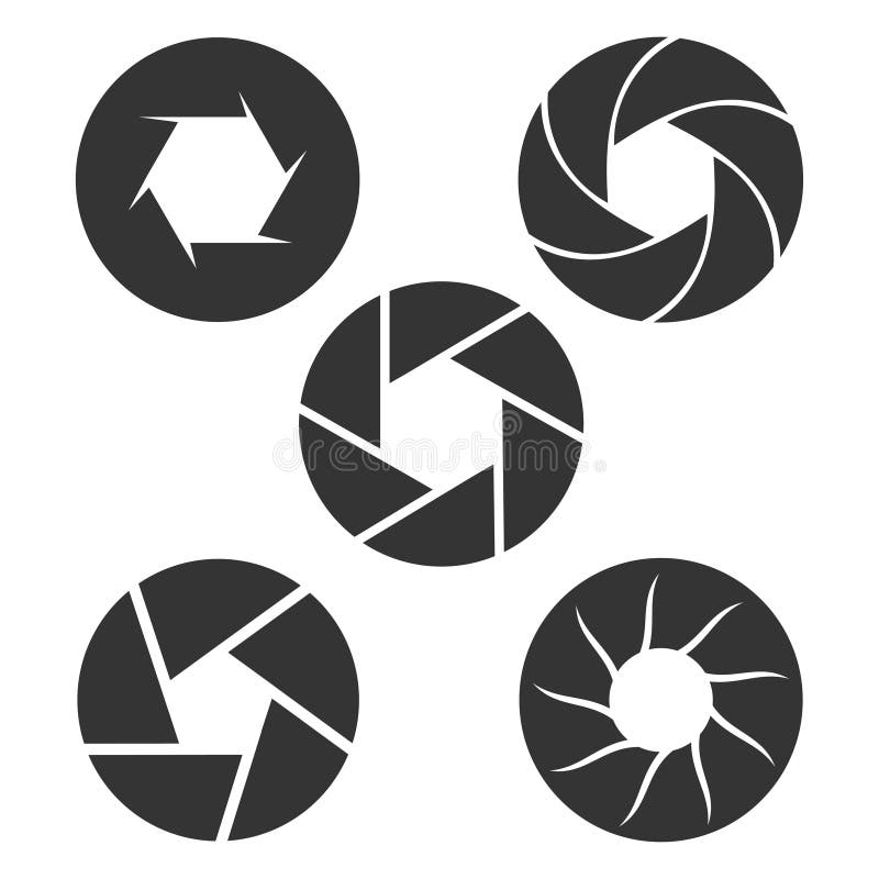 Camera Diaphragm Lens Vector Logo Design Stock Illustration ...