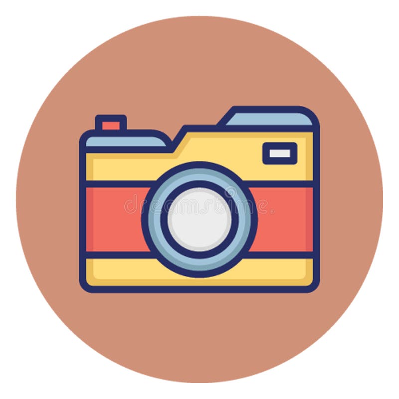 Camera, Digital Camera Vector Icon Which Can Easily Edit Stock ...