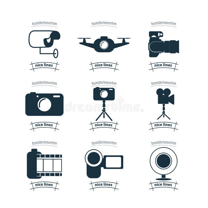 Camera, Digital Camera, Tripod, Camera Lens Icon. Multimedia Icon Set ...
