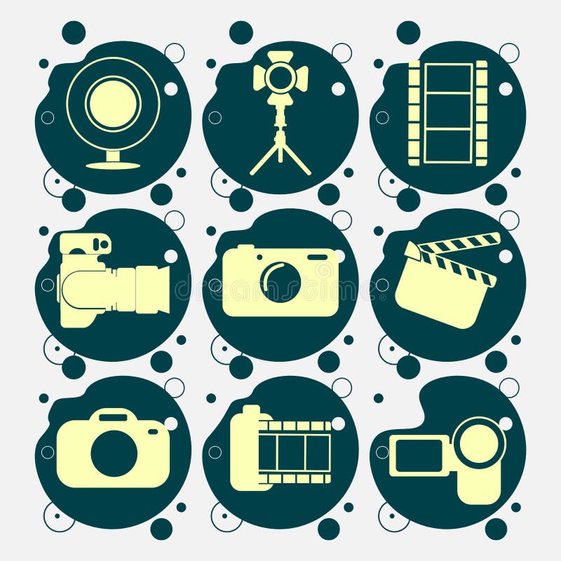 Camera, Digital Camera, Tripod, Camera Lens Icon. Multimedia Icon Set ...