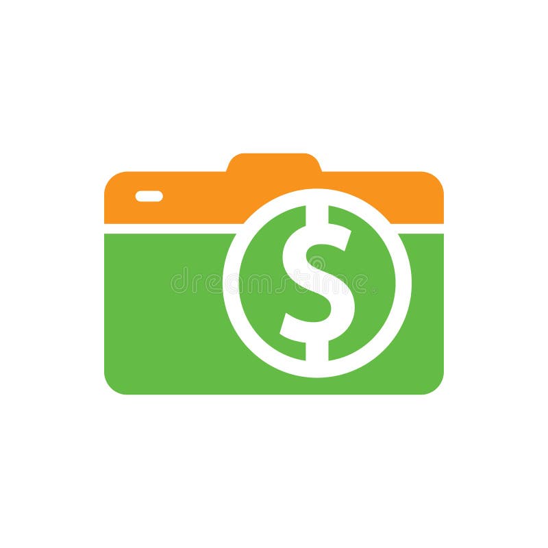 Camera Dollar Logo Design Icon. Stock Vector - Illustration of store ...