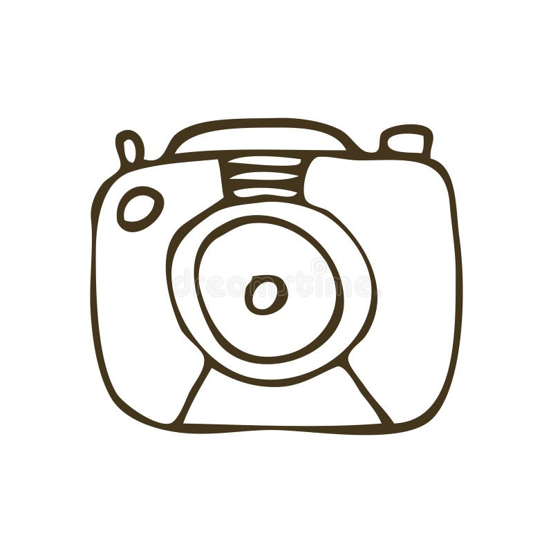 Camera Doodle Sketch Icons Set Stock Vector - Illustration of ...
