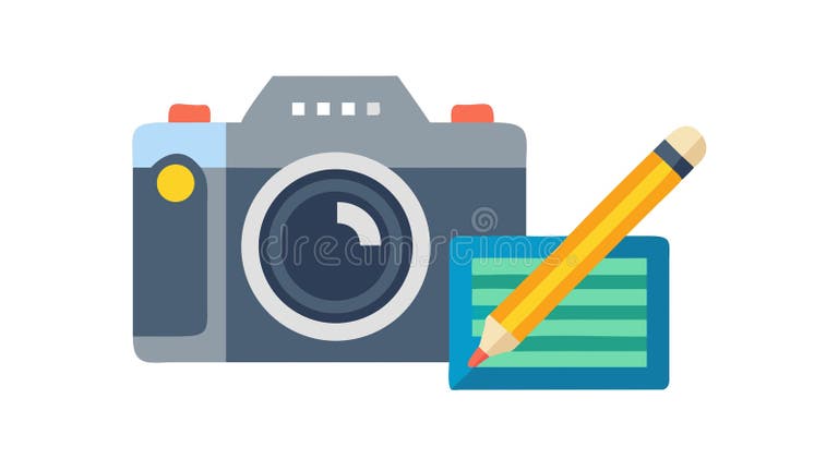 Camera Editing Tool Icon: Visual Content Creation & Refinement, Vector ...