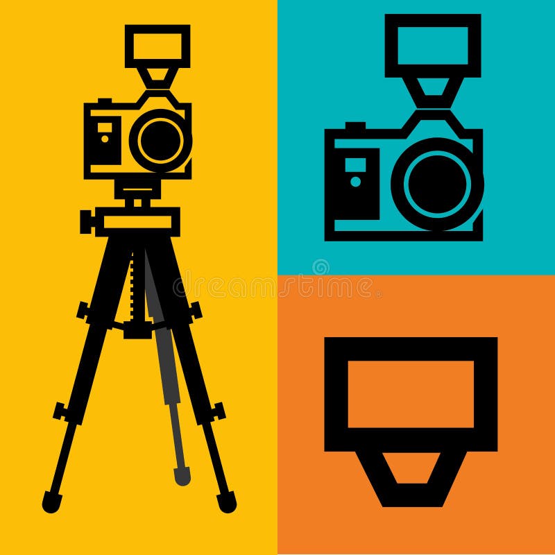 Camera equipment design stock vector. Illustration of photographic ...
