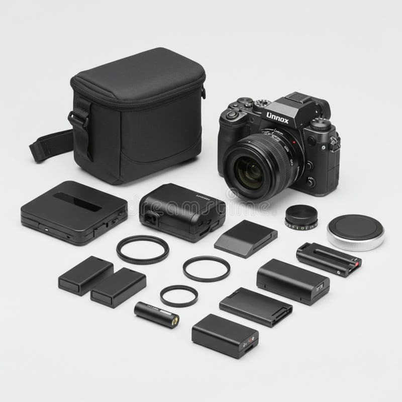 Camera Equipment Set Includes a Digital Camera with Interchangeable ...