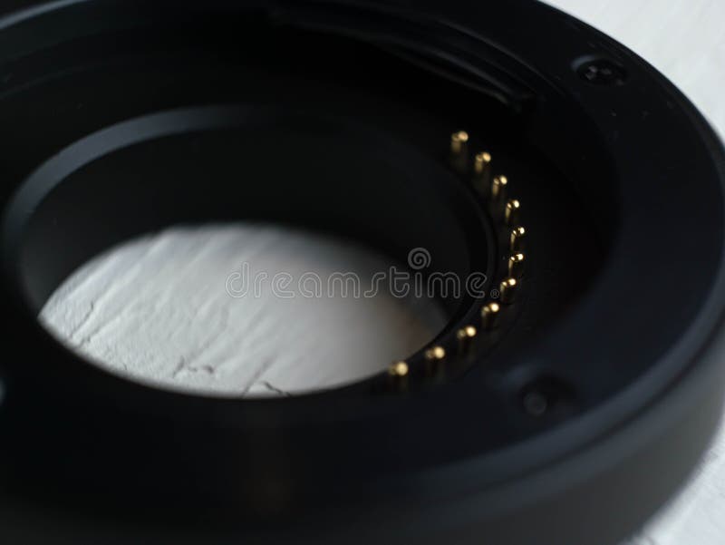 Camera Extension Plastic Tube. Professional Photo Equipment Stock Image ...