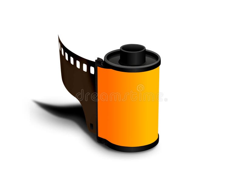 Camera film stock illustration. Illustration of production - 26124085