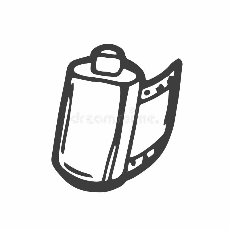 Roll Film Line Drawing Stock Illustrations – 351 Roll Film Line Drawing ...