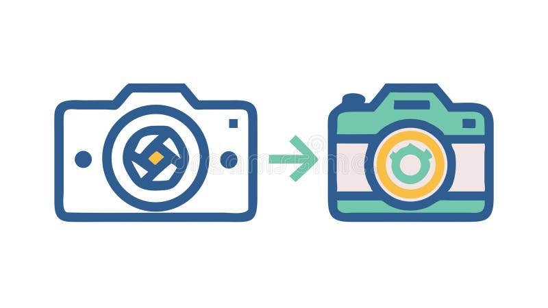 Camera and Filter Icon, Photo Effects, Vector Design Generative AI ...