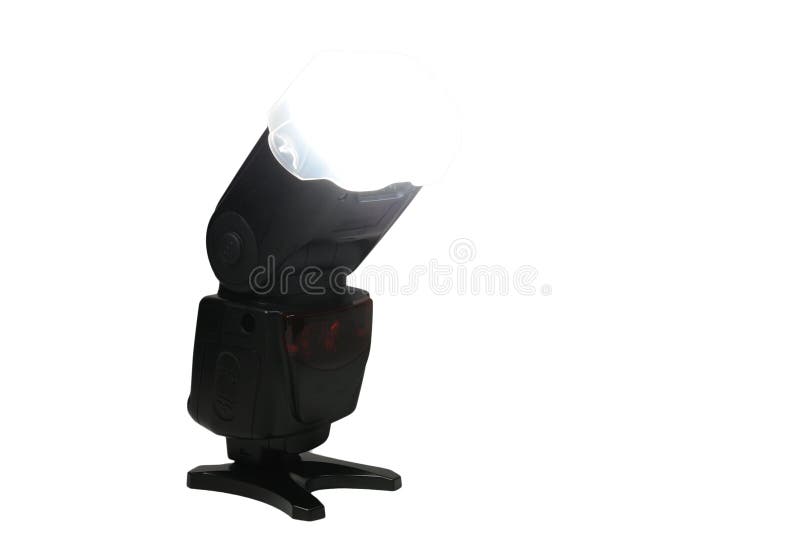 Camera flash stock image. Image of reflector, flashgun - 23385901