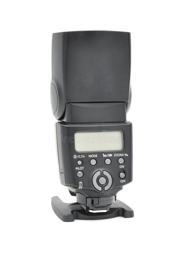 Camera flash stock image. Image of reflector, flashgun - 23385901