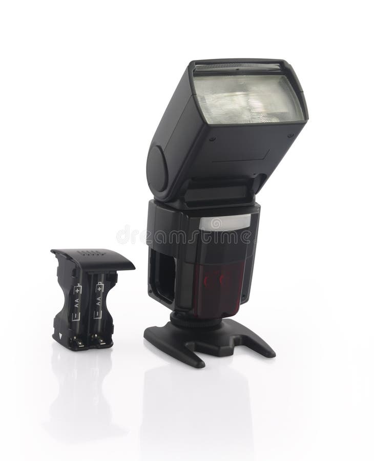 Camera Flash with Charger stock image. Image of flashbulb - 29541707