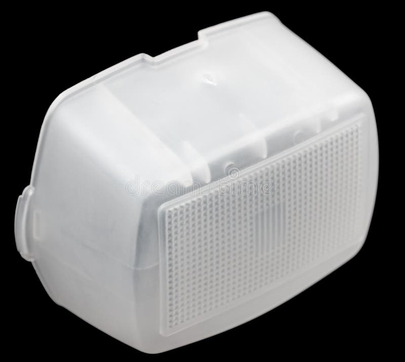 Camera flash diffuser stock photo. Image of black, white - 31898474