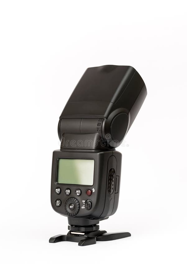 Camera flash stock image. Image of reflector, flashgun - 23385901