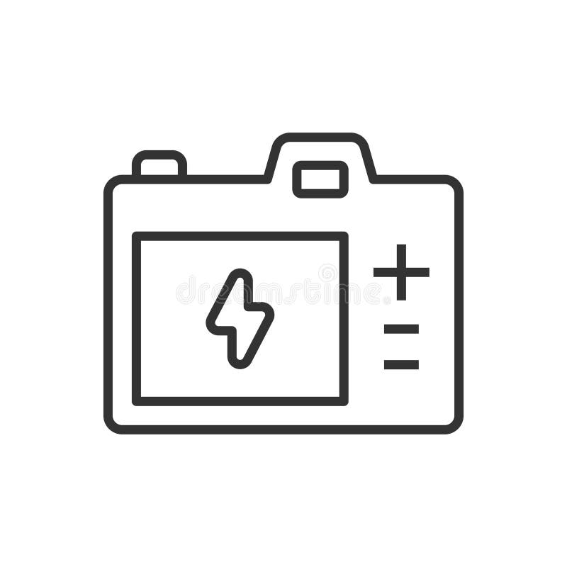 Camera Flash Light Mode Icon Stock Vector - Illustration of symbol ...